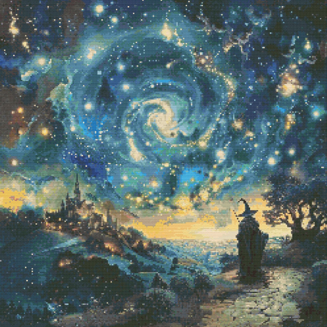 Sorcerer's Starry Sky 6 Cross-stitch Pattern Digital Download - Etsy