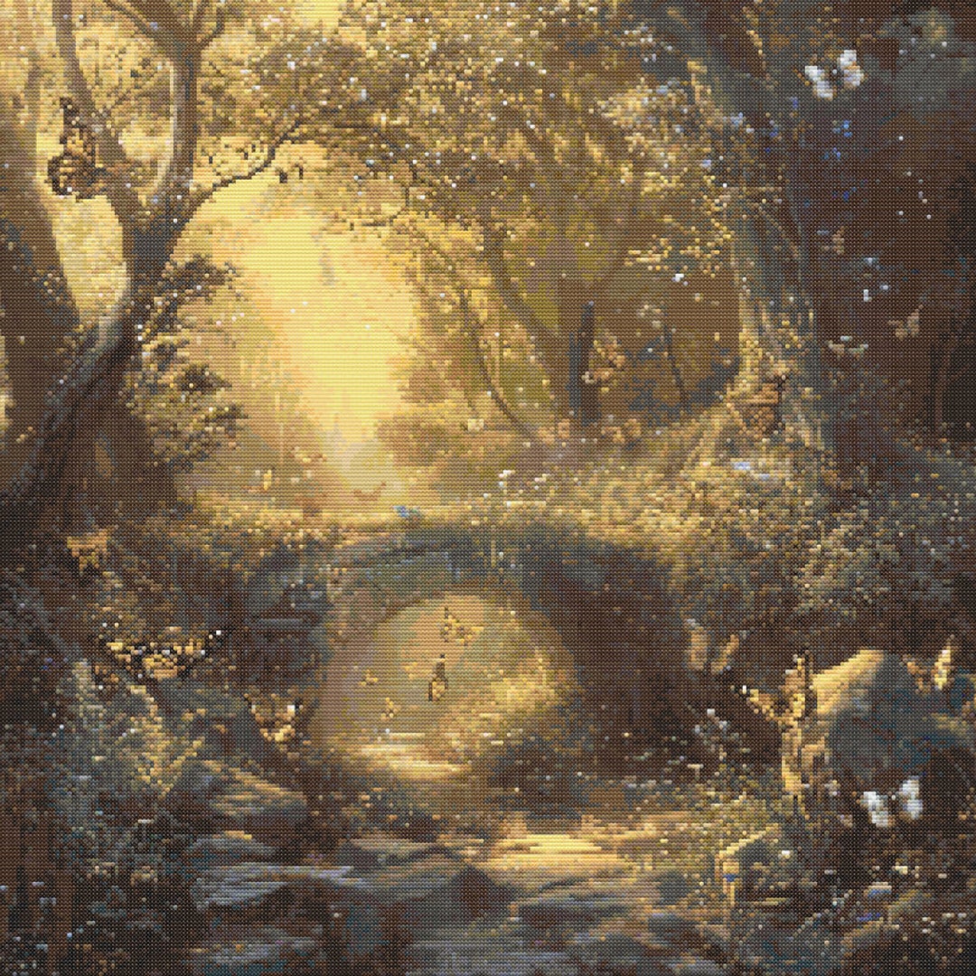 Magical Butterfly Forest 6 Cross-stitch Pattern Digital Download - Etsy