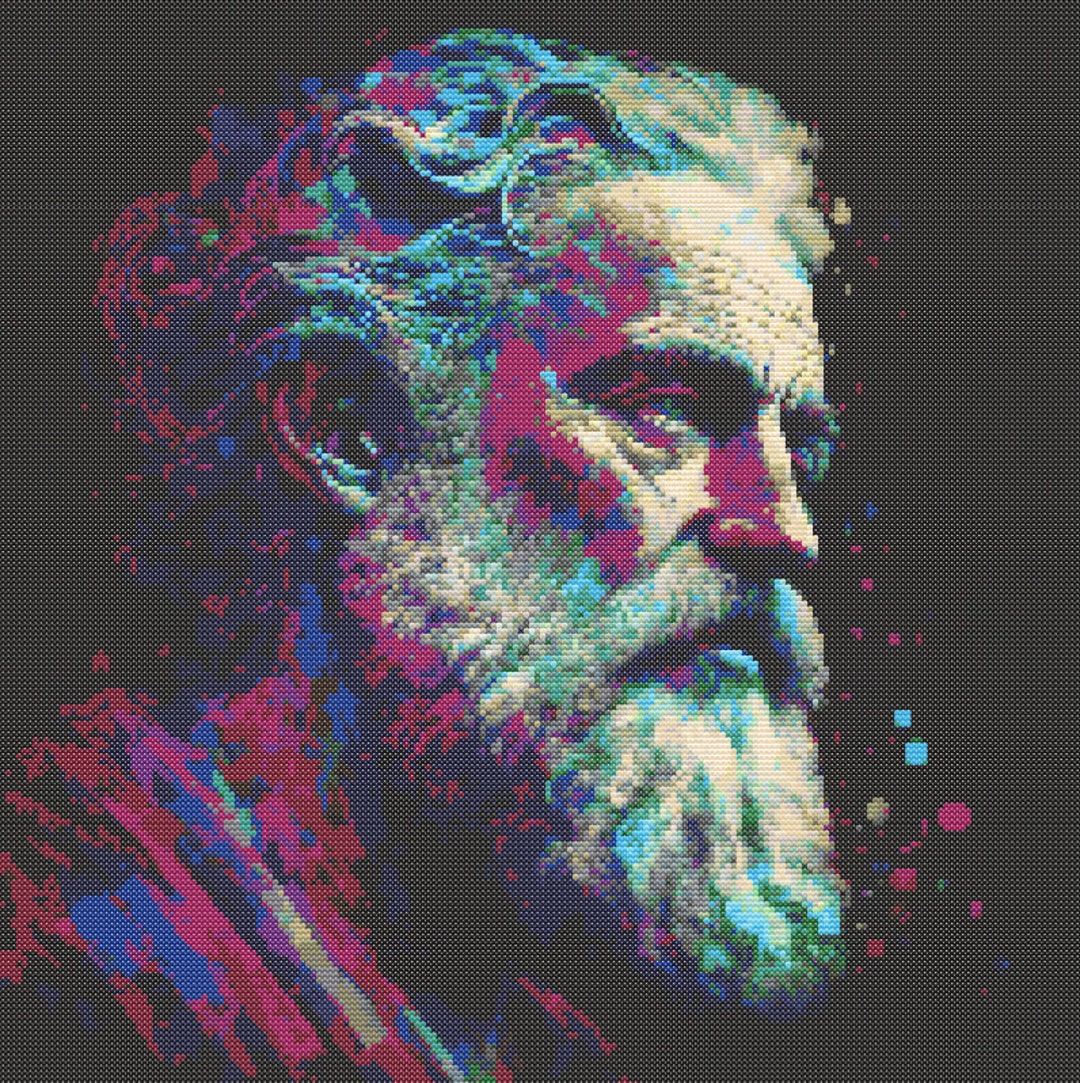 Philosopher Cross-stitch Pattern (socrates/plato/aristotle) Digital ...