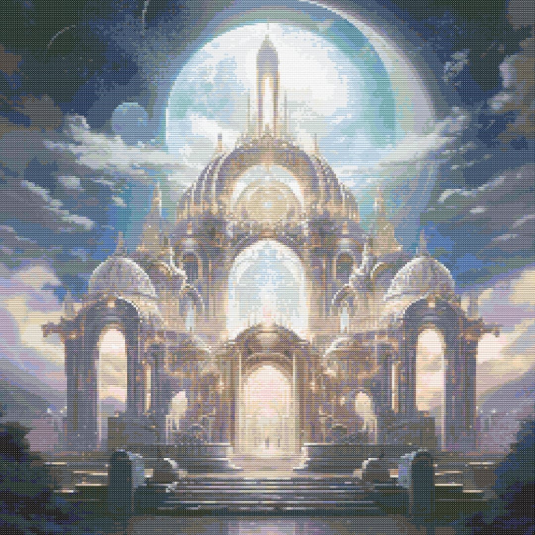 Celestial Temple 6 Cross-stitch Pattern Digital Download - Etsy