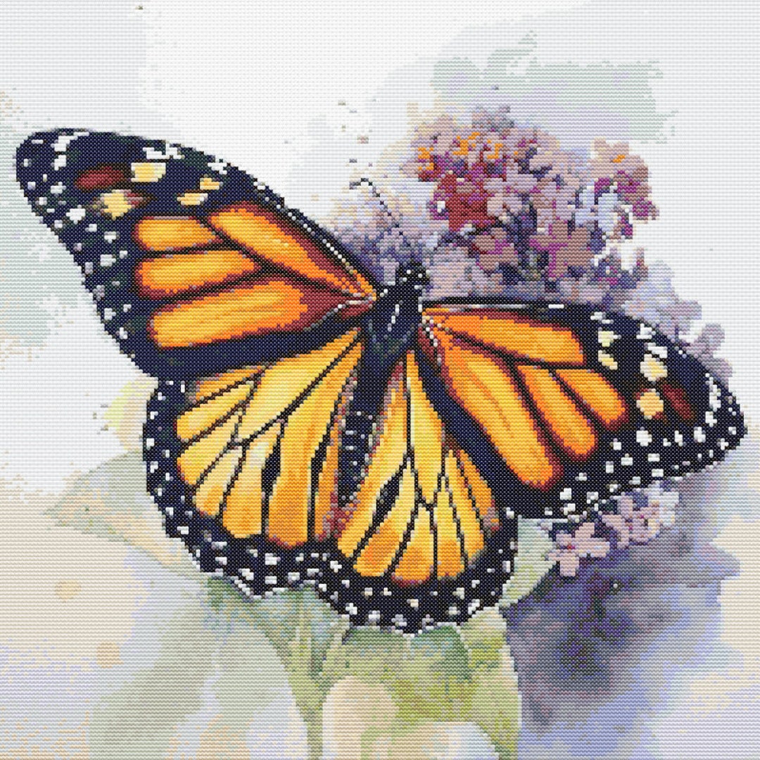 Monarch Butterfly 1 Cross-stitch Pattern Digital Download - Etsy