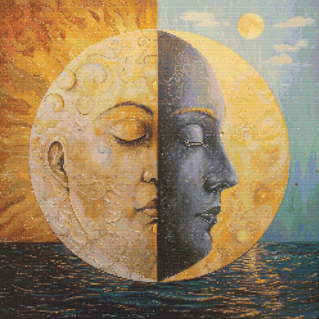 Sun/moon Duality 6 Cross-stitch Pattern Digital Download - Etsy