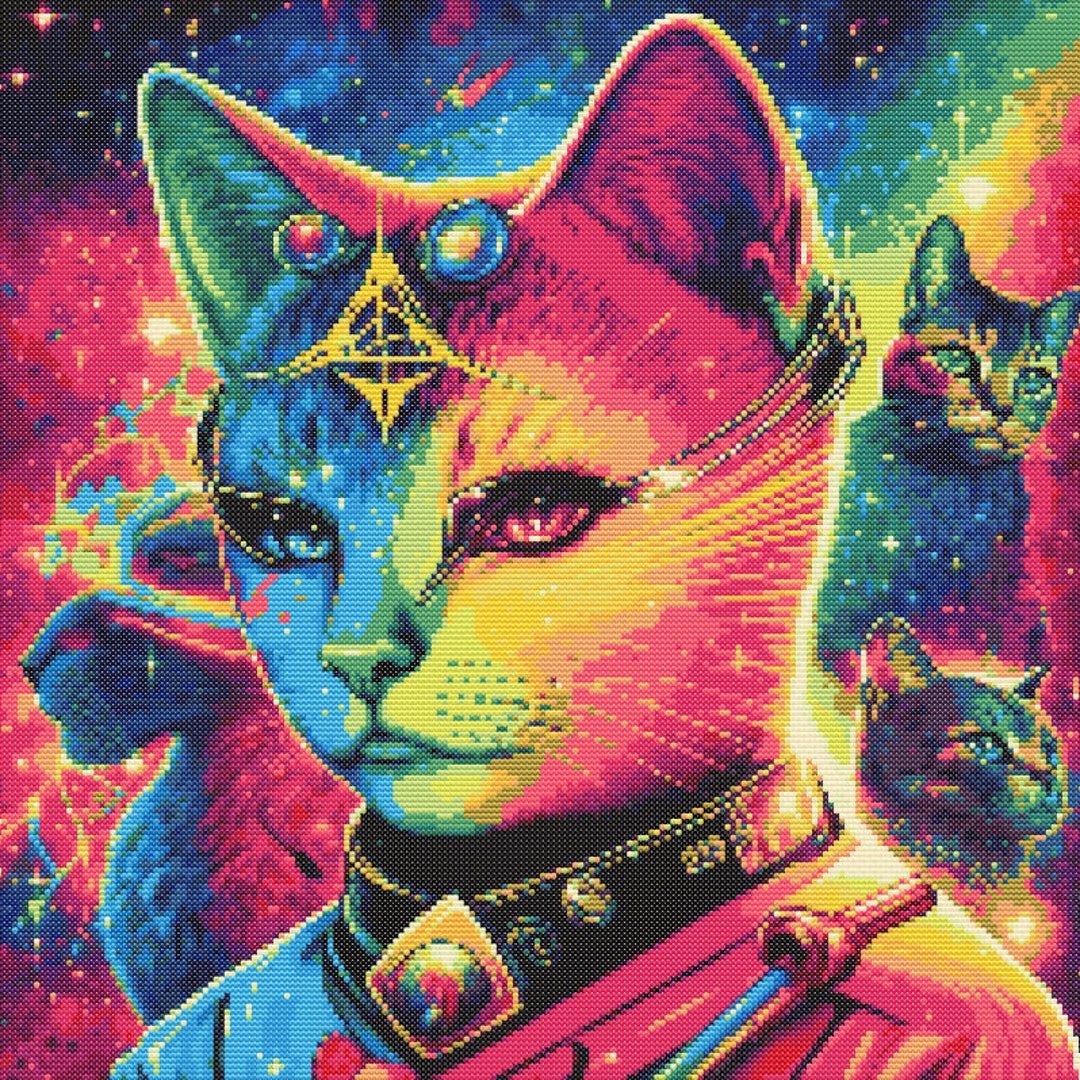 Cats in Space Cross-stitch Pattern Digital Download - Etsy