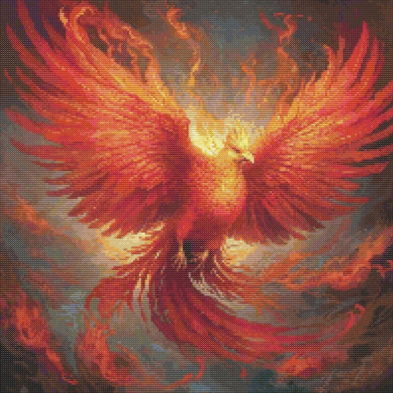 Phoenix Cross Stitch - Etsy