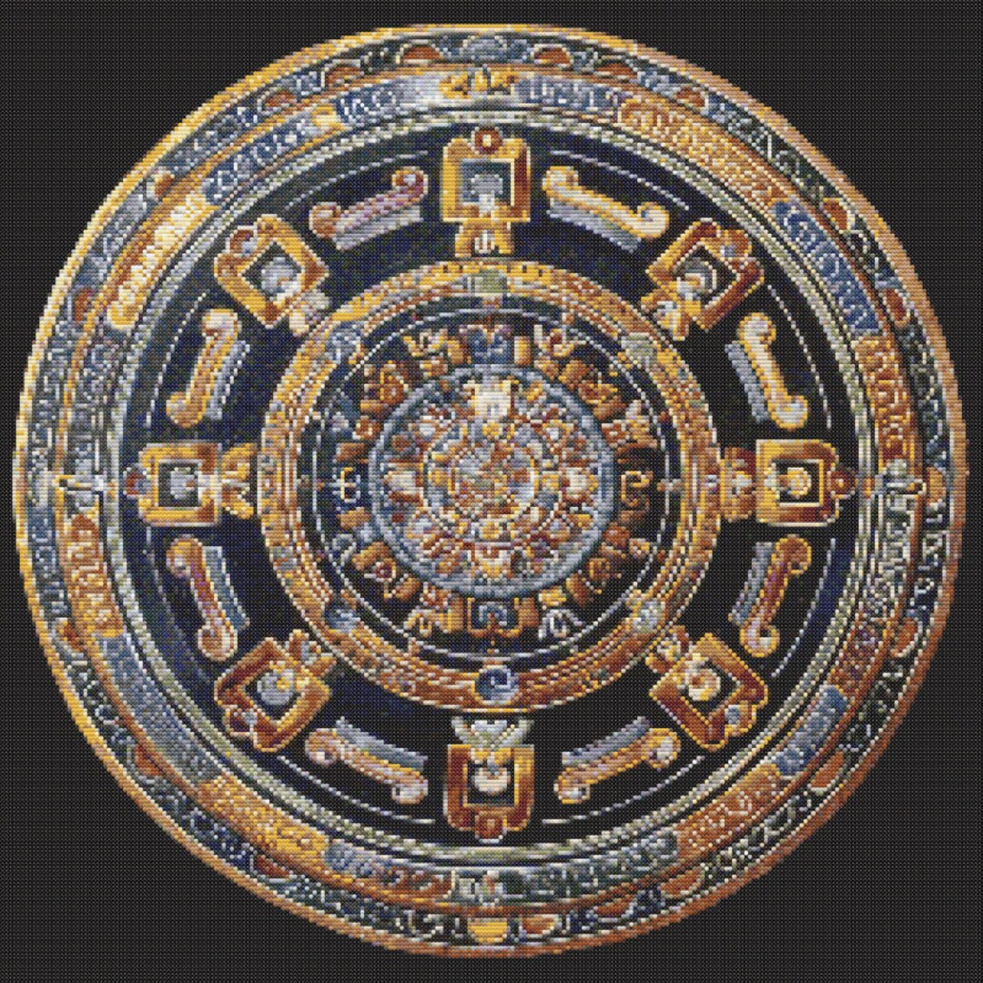 Traditional Prayer Mandala 8 Cross-stitch Pattern Digital Download - Etsy