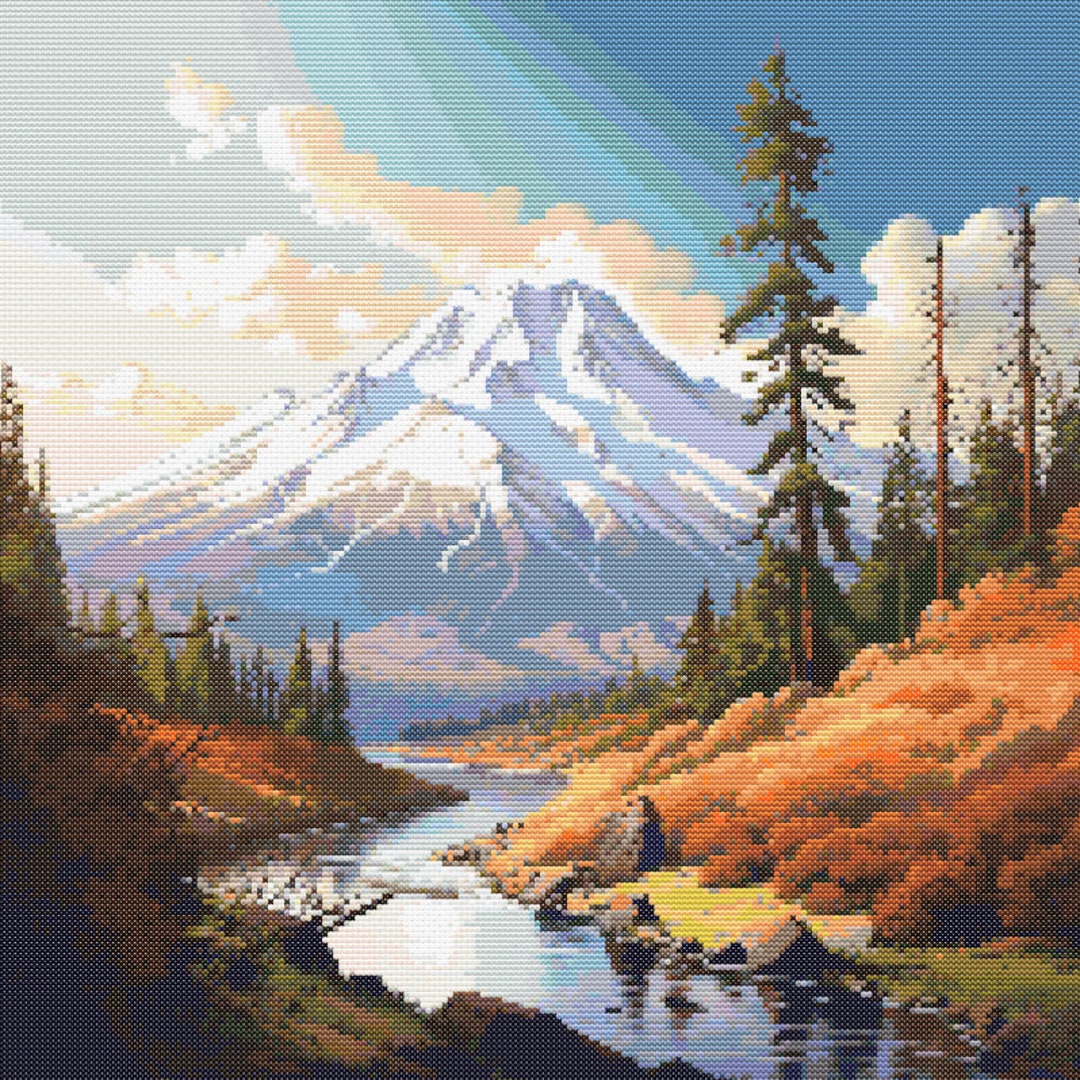 Mount Shasta 3 Cross-stitch Pattern Digital Download - Etsy