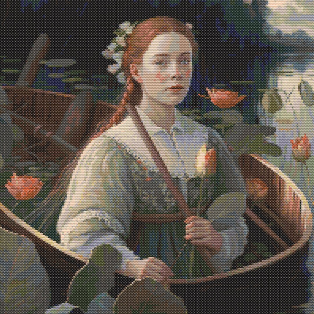 Anne as the Lily Maid Cross-stitch Pattern Digital Download - Etsy