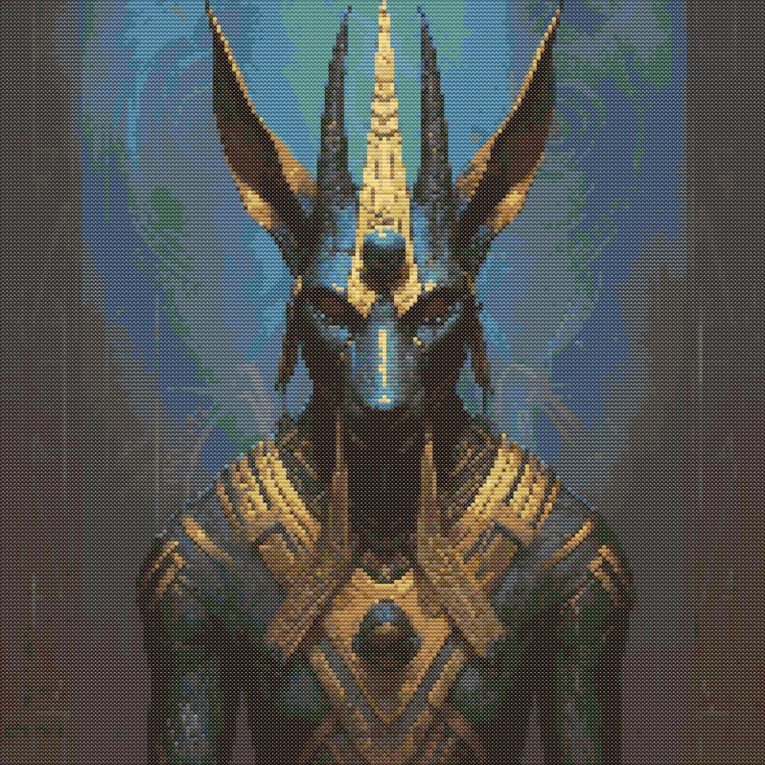 Egyptian God Anubis 1 Cross-stitch Pattern Digital Download - Etsy