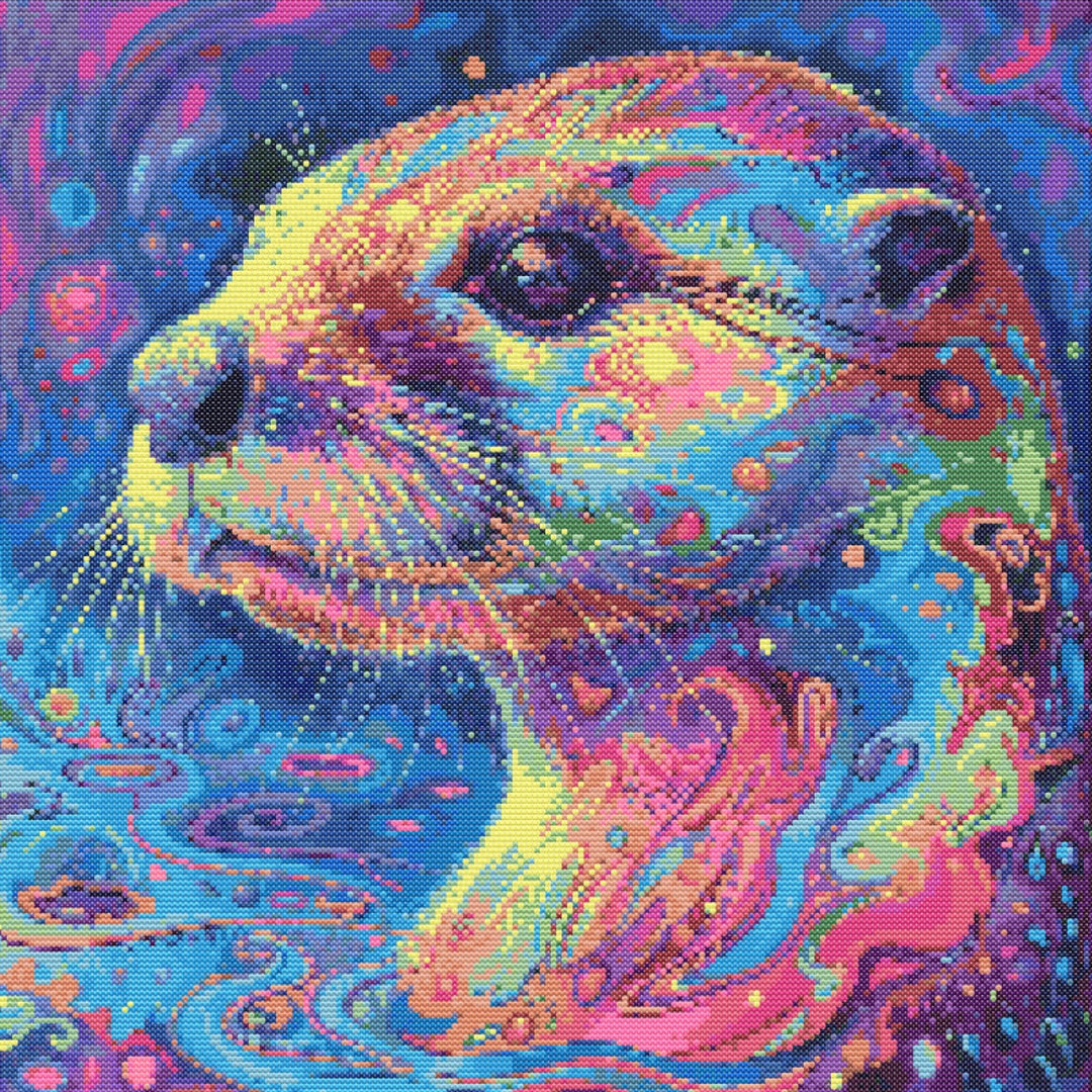 Rainbow Otter 8 Cross-stitch Pattern Digital Download - Etsy