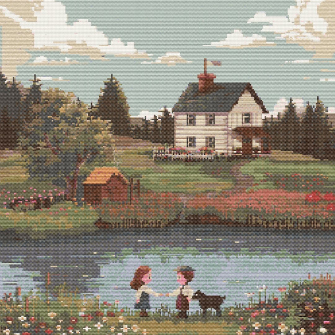 8-bit Anne of Green Gables 3 Cross-stitch Pattern Digital Download - Etsy