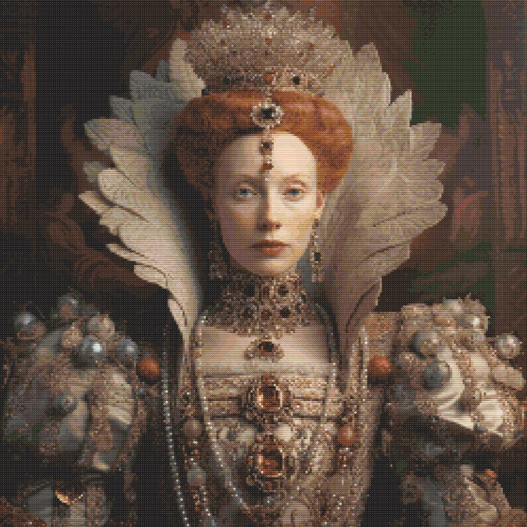 Queen Elizabeth I Portrait 1 Cross-stitch Pattern Digital Download - Etsy