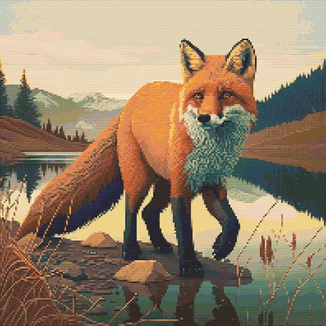 Red Fox Scene 4 Cross-stitch Pattern Digital Download - Etsy