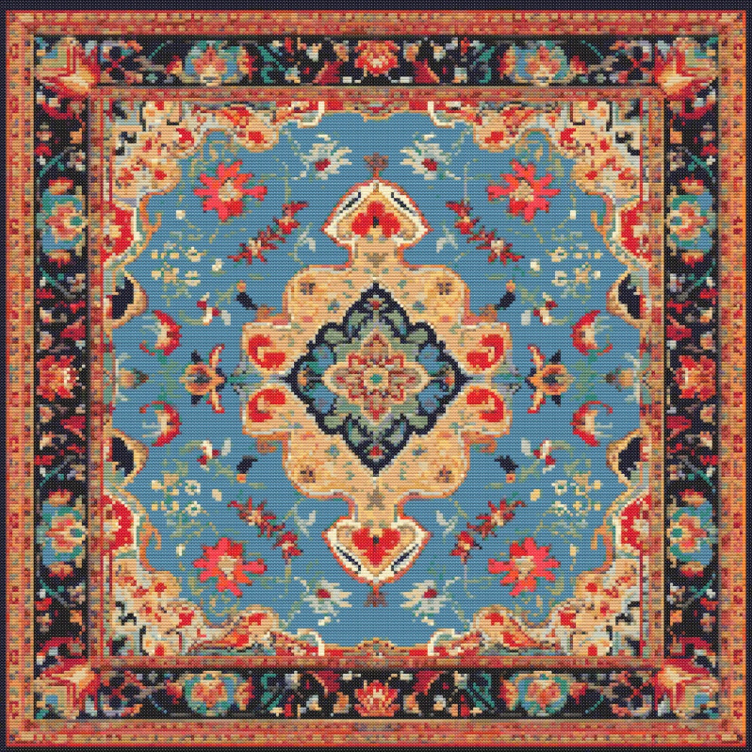 Oriental Rug Pattern 10 Cross-stitch Pattern Digital Download - Etsy