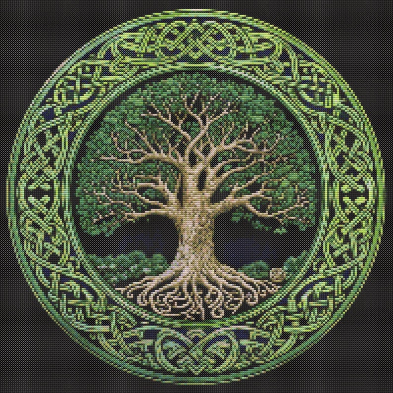 Celtic Tree of Life 3 Cross-stitch Pattern Digital Download - Etsy