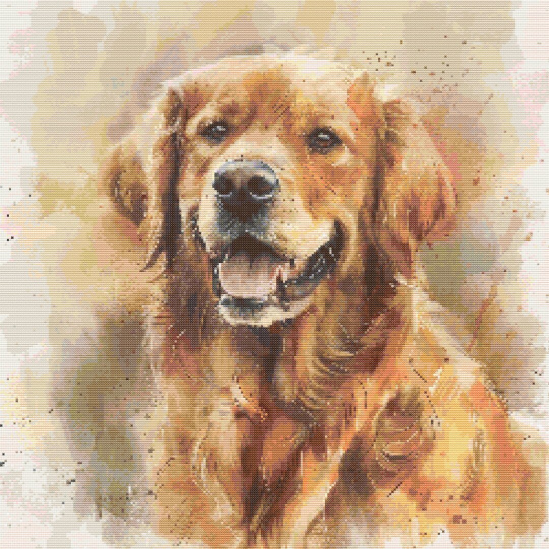 Golden Retriever 7 Cross-stitch Pattern Digital Download - Etsy