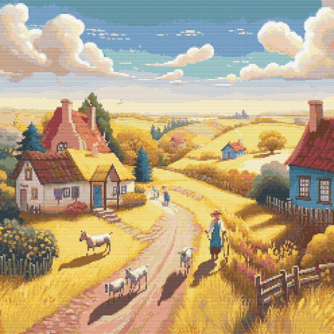 Ukrainian Countryside 1 Cross-stitch Pattern Digital Download - Etsy