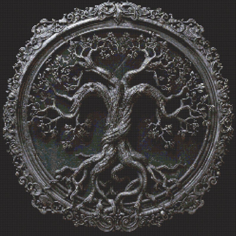 Gothic Tree of Life 3 Cross-stitch Pattern Digital Download - Etsy