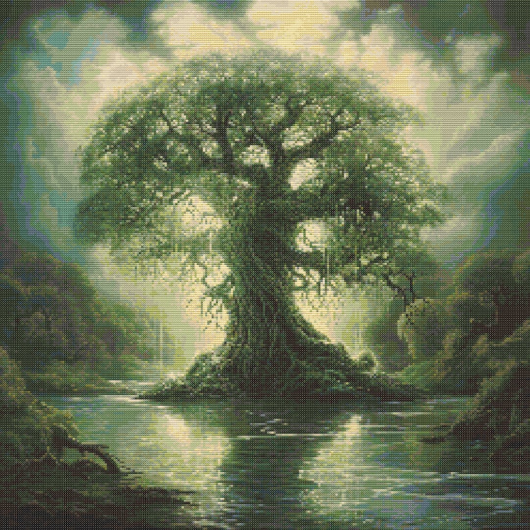 Weeping Willow Tree of Life 2 Cross-stitch Pattern Digital Download - Etsy