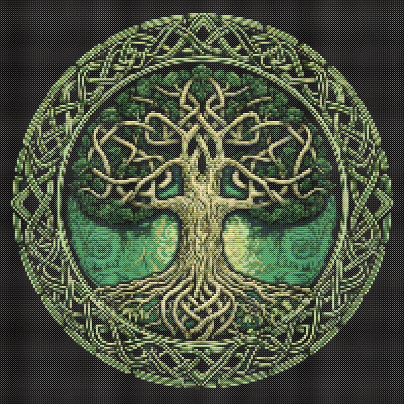 Celtic Tree of Life 1 Cross-stitch Pattern Digital Download - Etsy