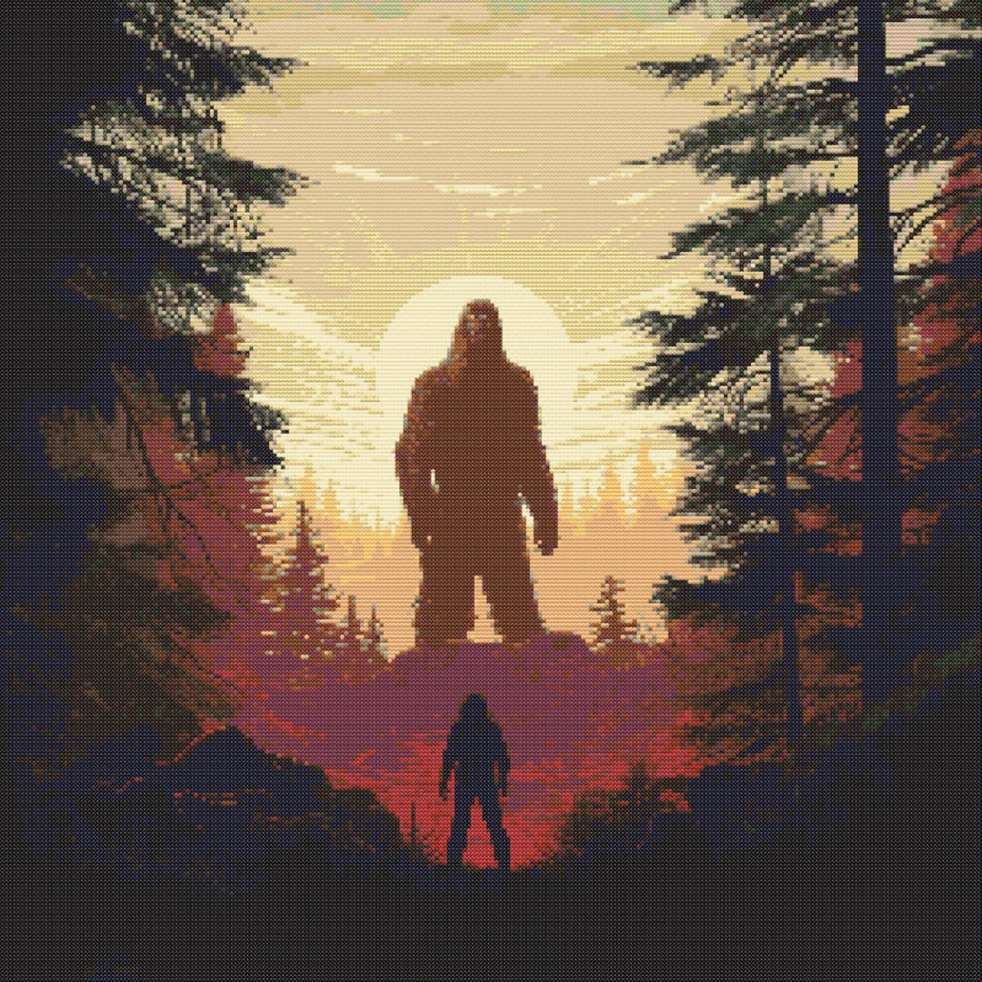 Bigfoot Scene 6 Cross-stitch Pattern Digital Download - Etsy