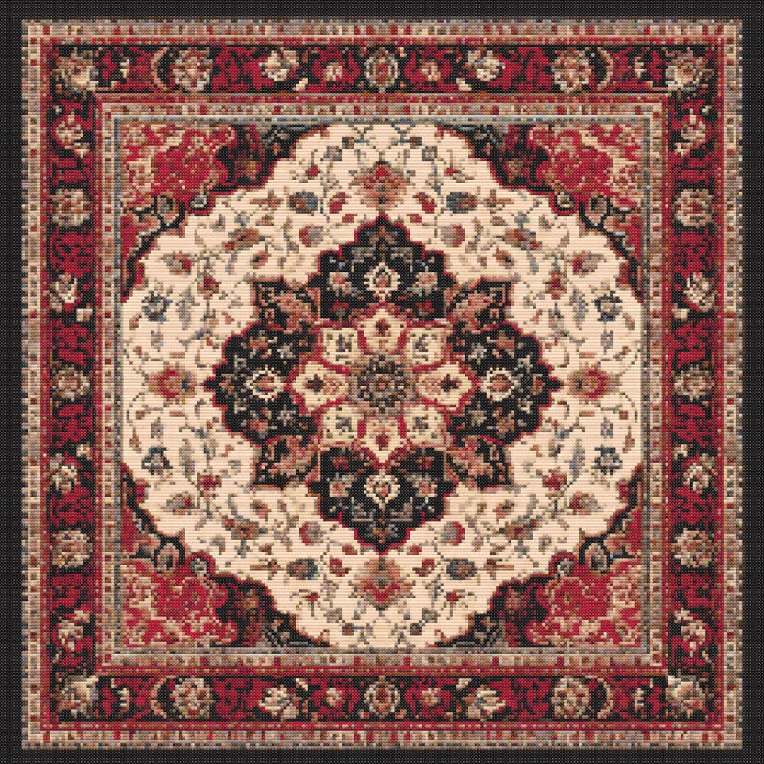 Oriental Rug Pattern 6 Cross-stitch Pattern Digital Download - Etsy