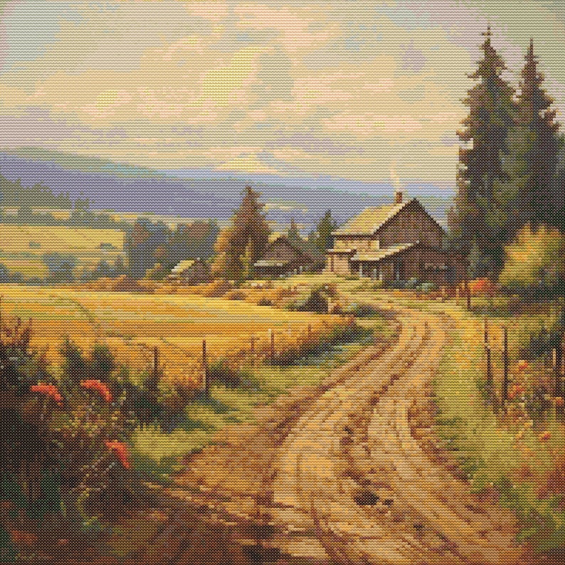 Oregon Countryside 3 Cross-stitch Pattern Digital Download - Etsy