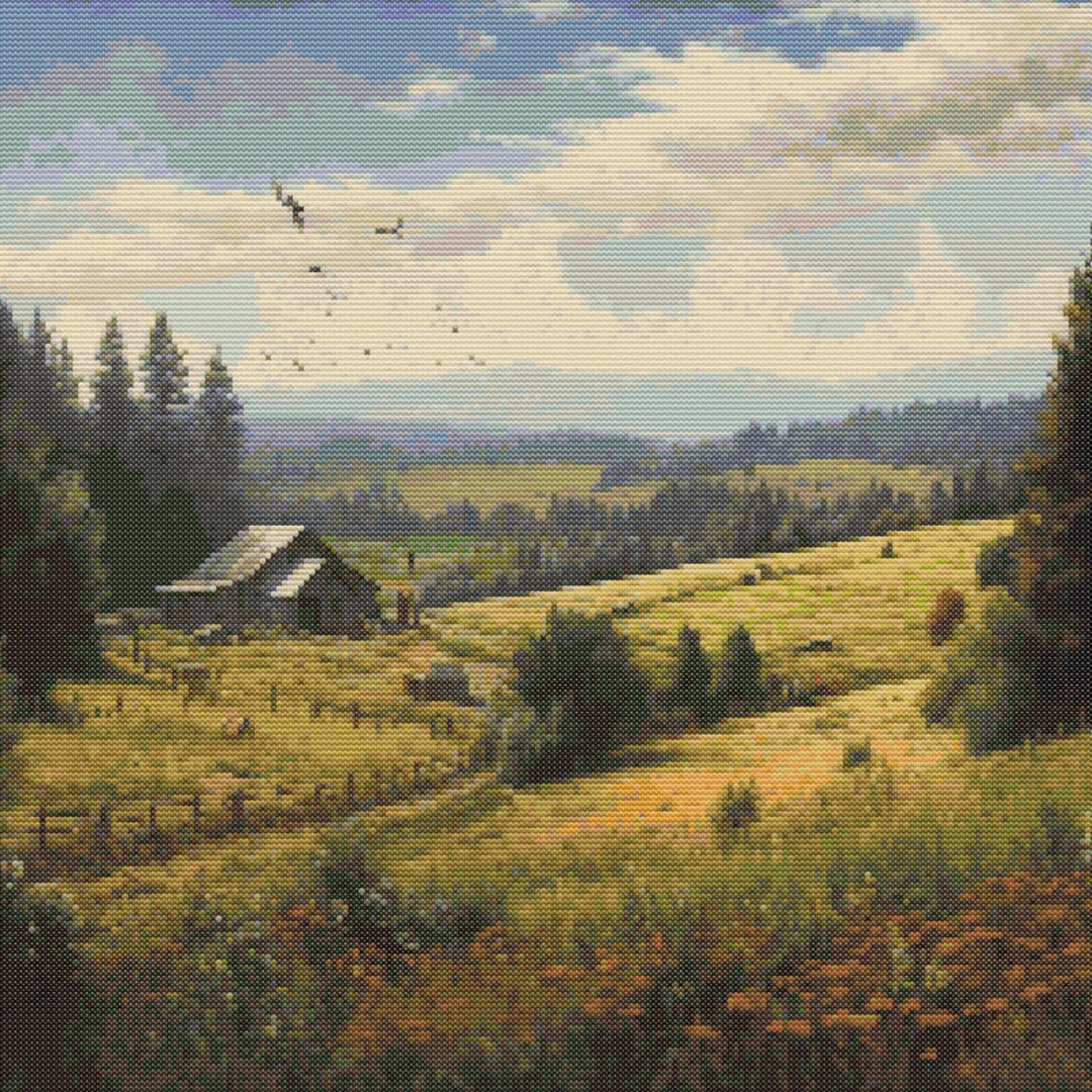 Oregon Countryside 4 Cross-stitch Pattern Digital Download - Etsy