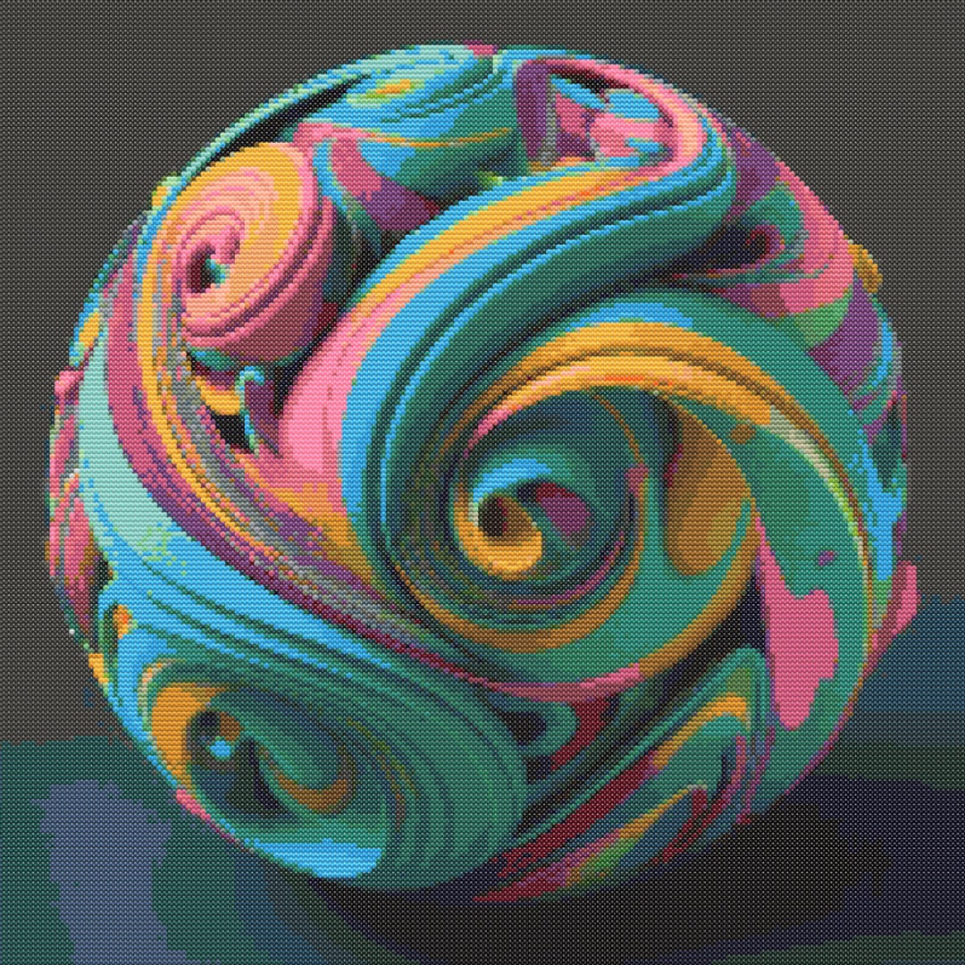 Bath Bomb Swirls Cross-stitch Pattern Digital Download - Etsy