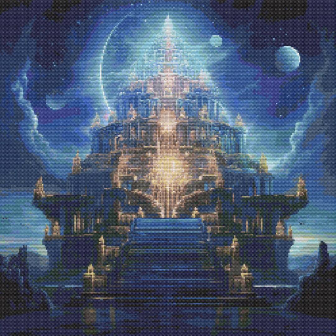 Celestial Temple 4 Cross-stitch Pattern Digital Download - Etsy