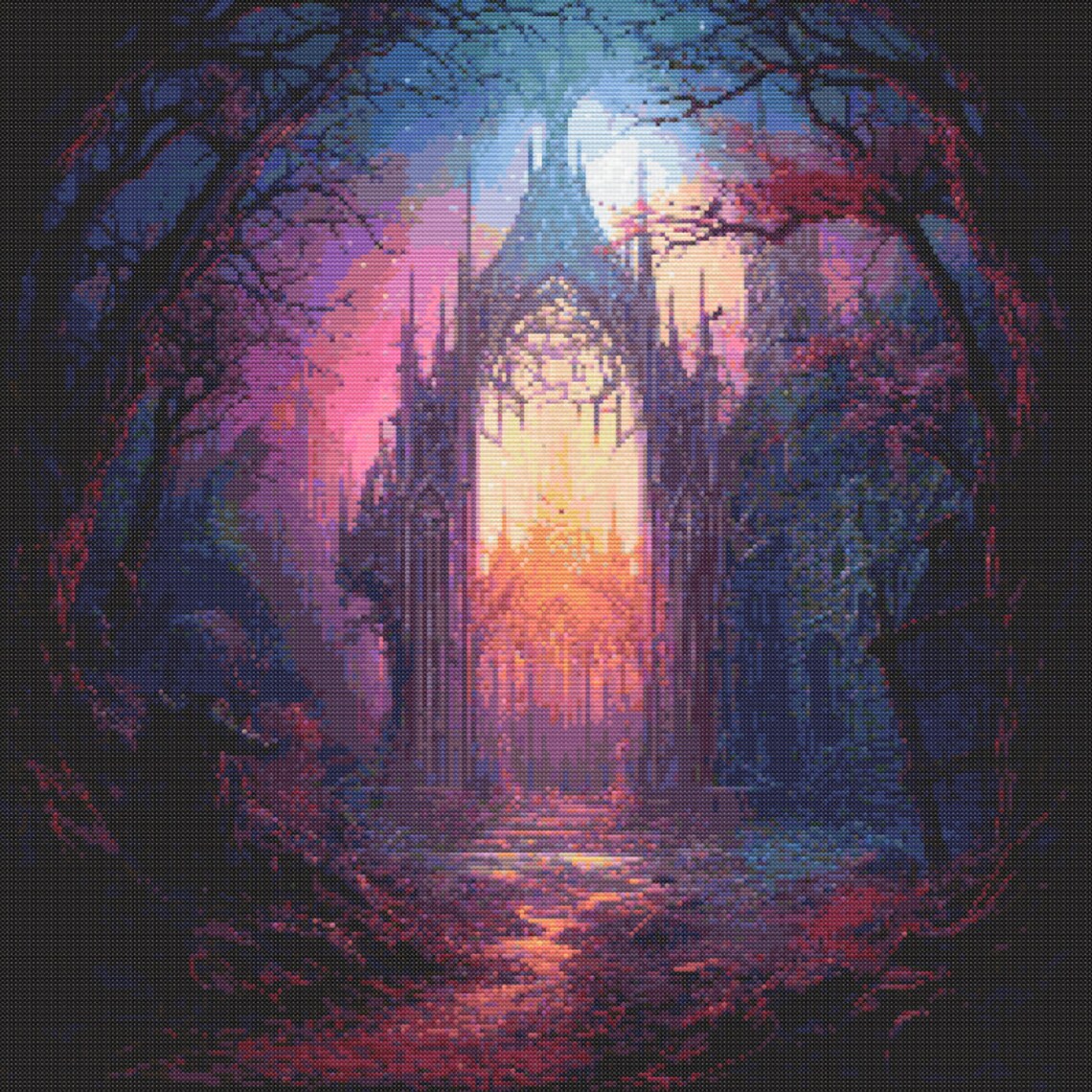 Gothic Fantasy Scene 2 Cross-stitch Pattern Digital Download - Etsy