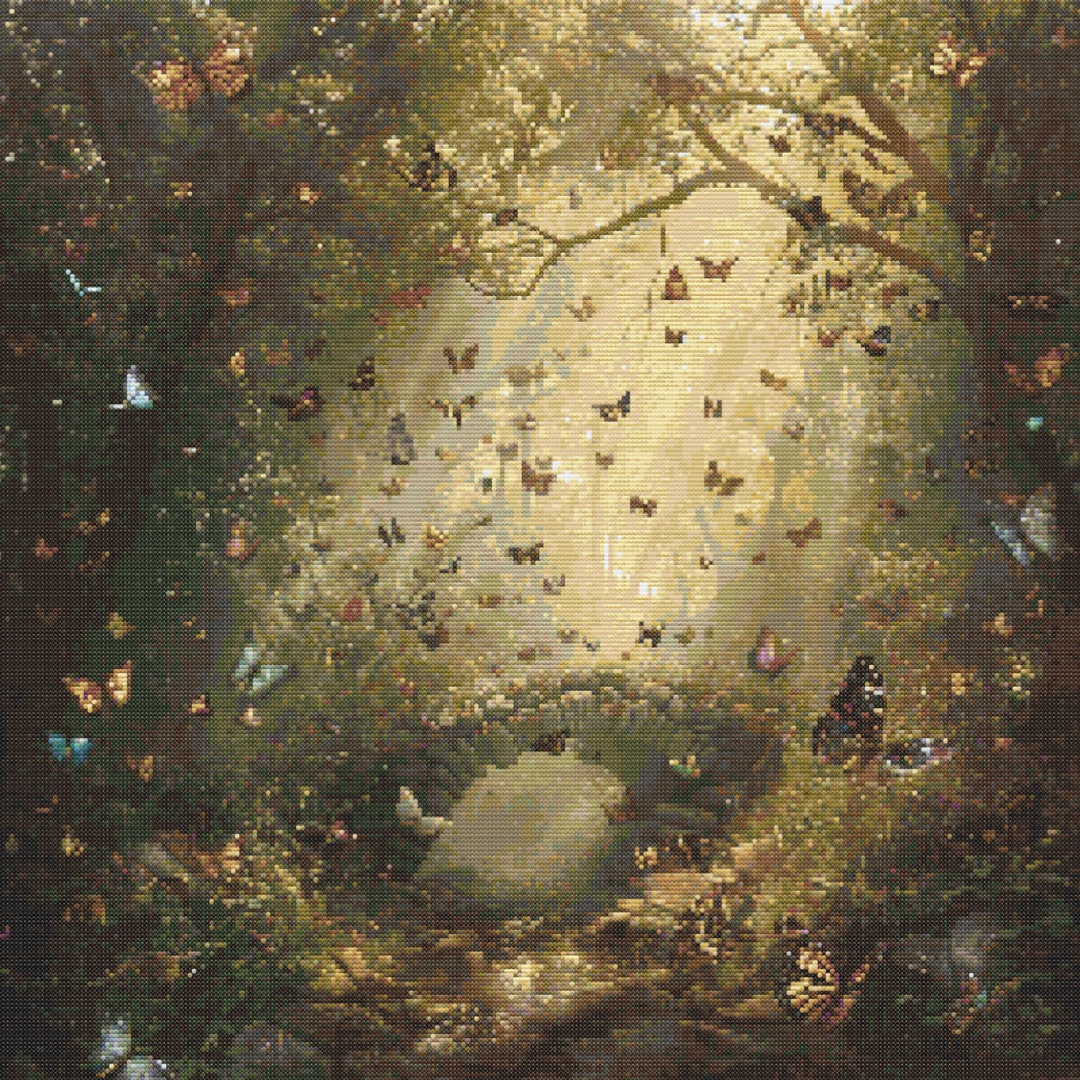 Magical Butterfly Forest 5 Cross-stitch Pattern Digital Download - Etsy