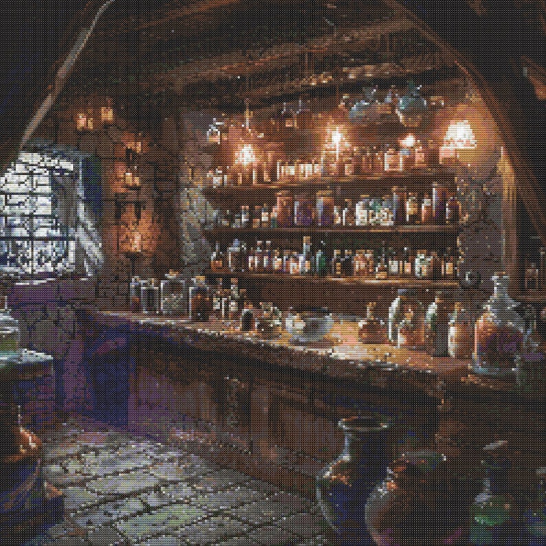 Magic Potion Shop 2 Cross-stitch Pattern Digital Download - Etsy