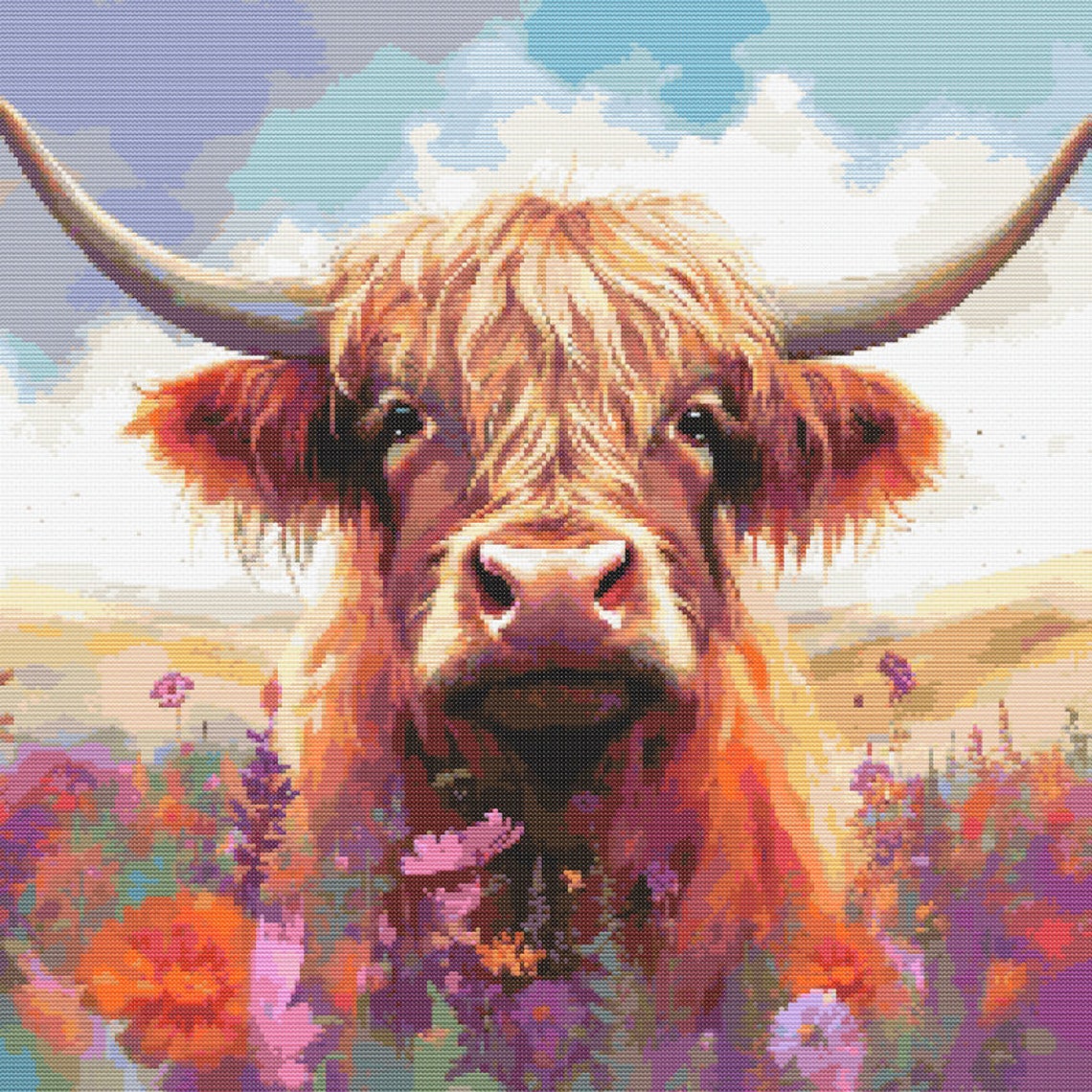 Highland Cow 7 Cross-stitch Pattern Digital Download - Etsy