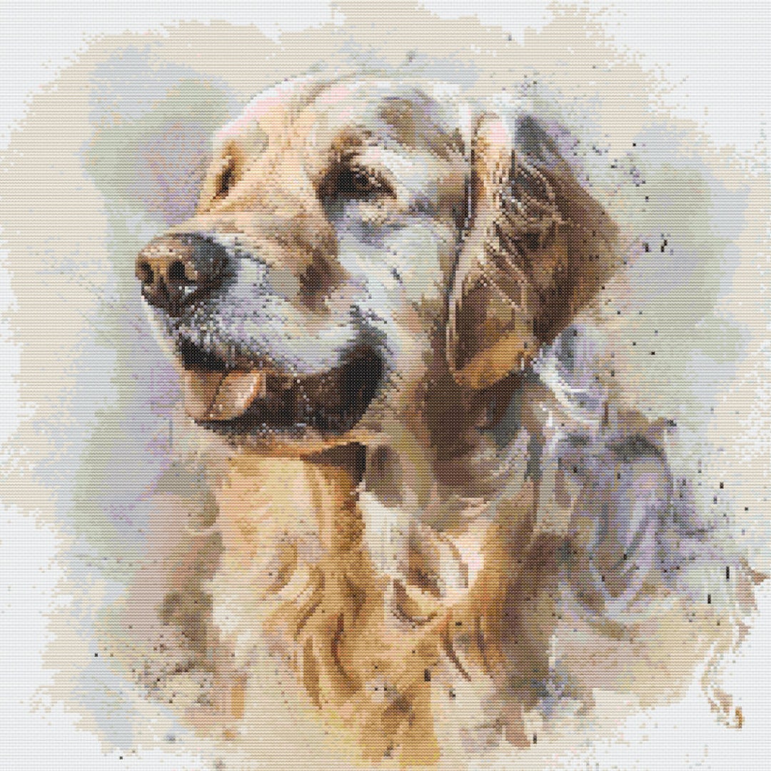 Golden Retriever 4 Cross-stitch Pattern Digital Download - Etsy
