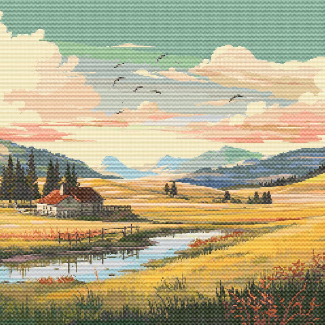 Montana Countryside 7 Cross-stitch Pattern Digital Download - Etsy