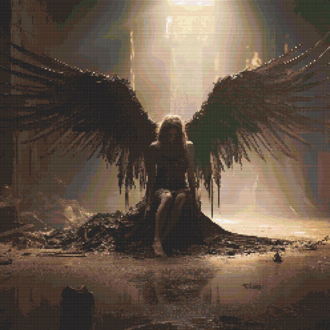 Fallen Angel 3 Cross-stitch Pattern Digital Download - Etsy