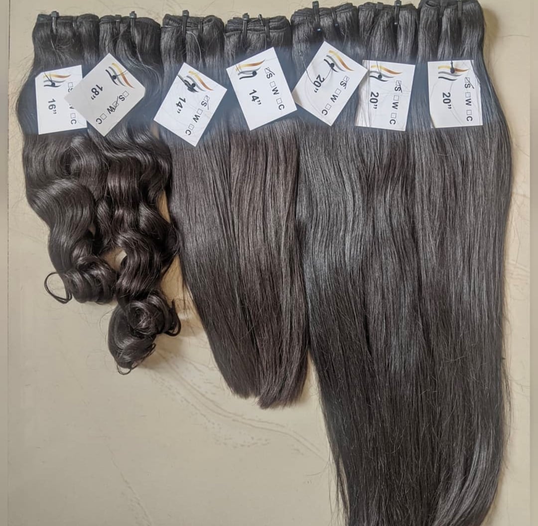 Straight Temple Hair - Etsy