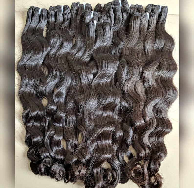 Raw Indian Natural Wave Bundles - Etsy