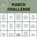 March 2023 Printable Wellness Bingo Challenge - Etsy