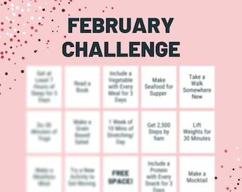 March 2023 Printable Wellness Bingo Challenge - Etsy