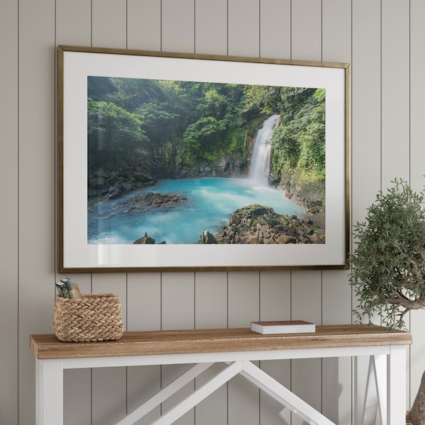 Costa Rica Waterfall Art - Etsy