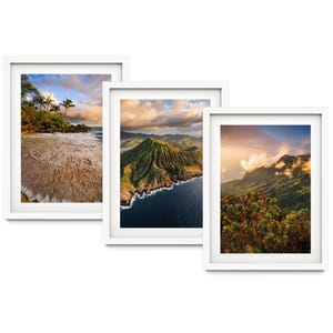 Hawaii Photo Print Set: Maui, Oahu, Kauai Sunset Coastal Wall Art - Etsy