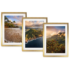 Hawaii Photo Print Set: Maui, Oahu, Kauai Sunset Coastal Wall Art - Etsy