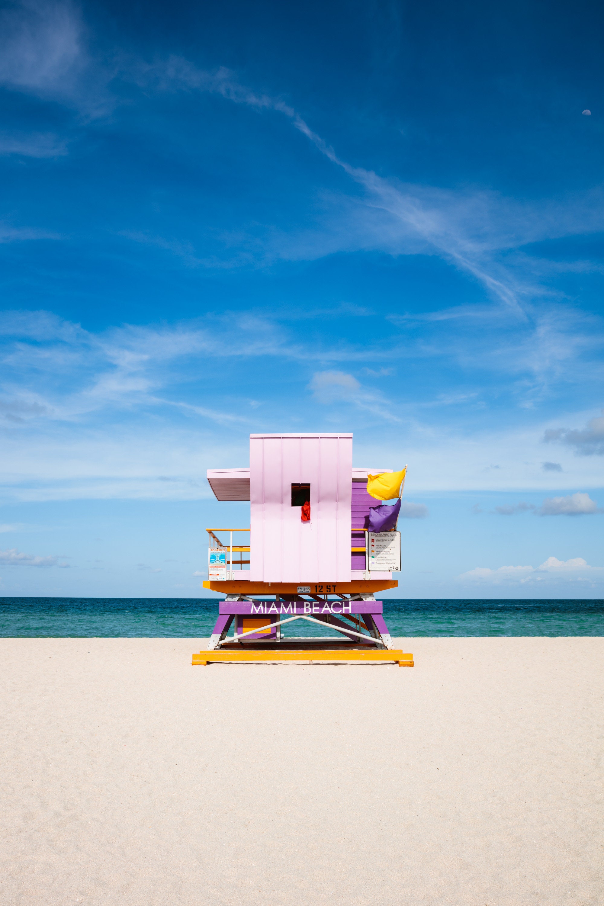 Pink Lifeguard Tower Wall Art Miami Beach Photo Print Art - Etsy