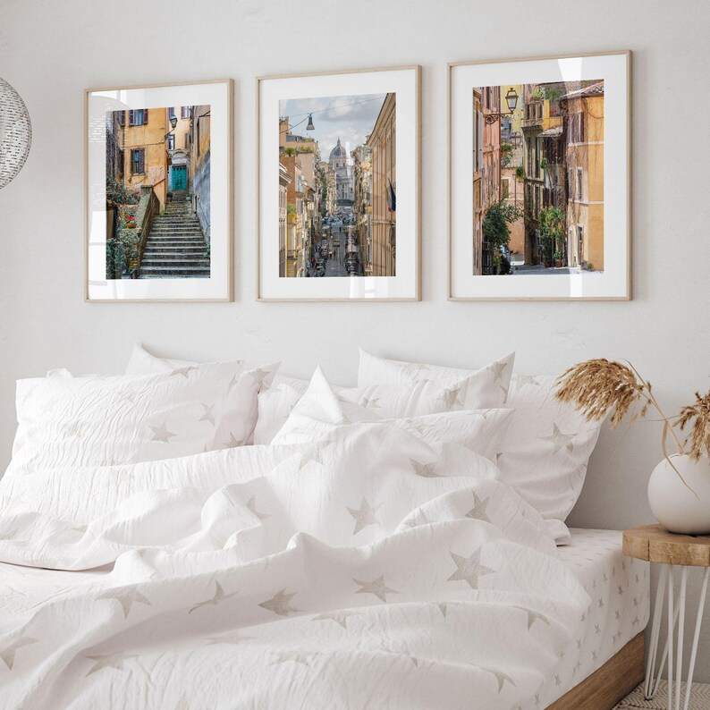 Rome Italy Print Set of 3: Italian Architecture Framed Prints for Home ...