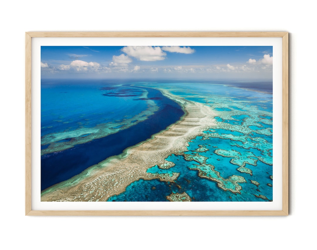 Great Barrier Reef Artwork, Australian Wall Art, Ocean Photography ...