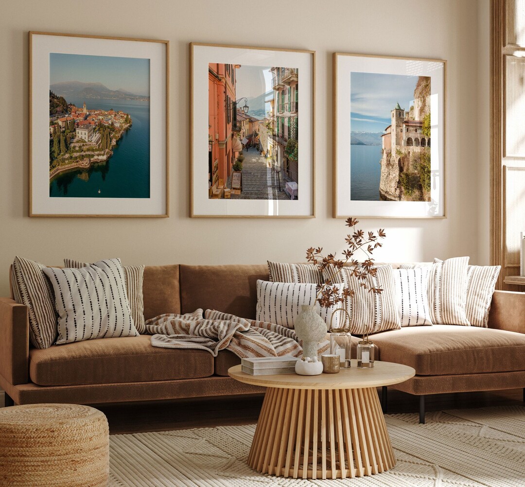 Italian Lakes Set of 3 Prints, Lake Como Lake Maggiore Art Print ...