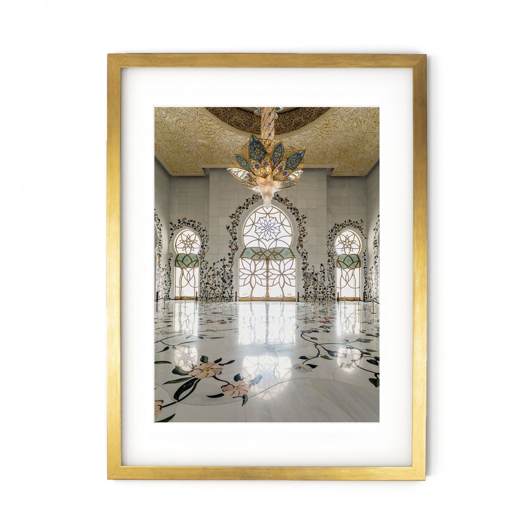 Mosque Print, Islamic Wall Art, Sheikh Zayed Grand Mosque, Arabic Wall ...