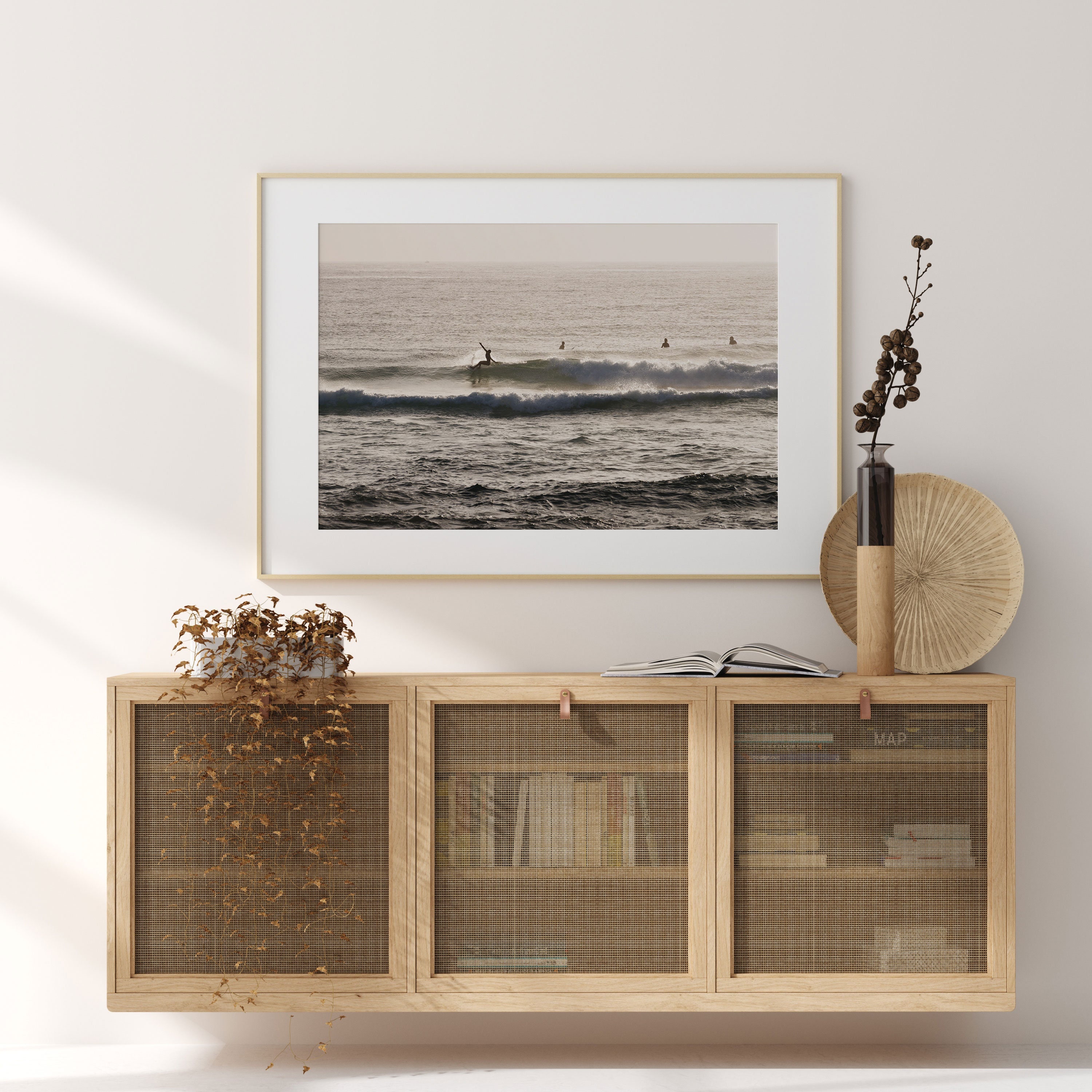 Surf Art Print Minimalist Ocean Wall Art Surfer Australia - Etsy