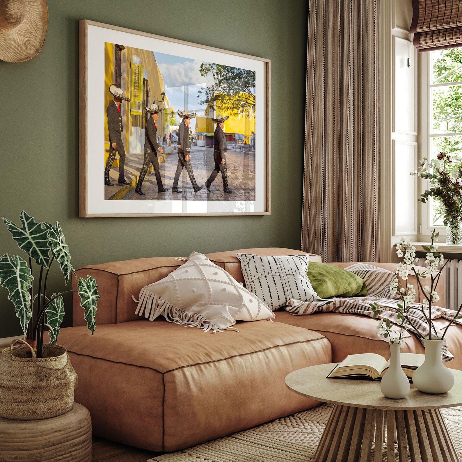 Mexican Mariachi Print: Mexico Wall Art for Hacienda Decor, Yucatan ...